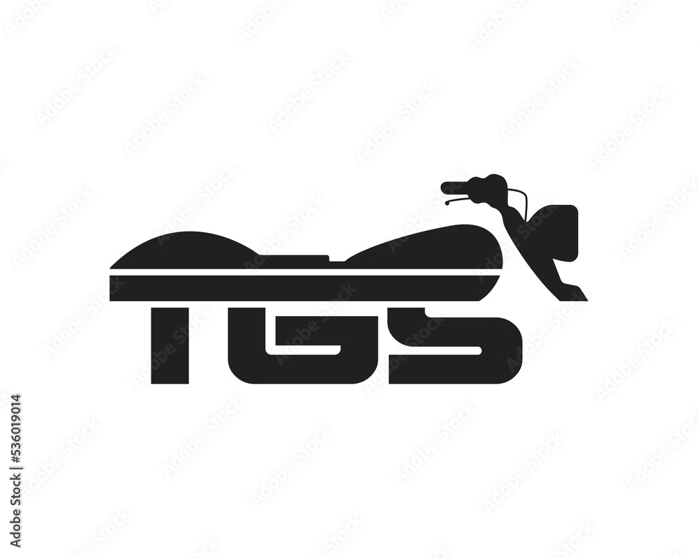 Motorcycle Letter Mark or Monogram or Wordmark Logo Design Vector, TGS ...