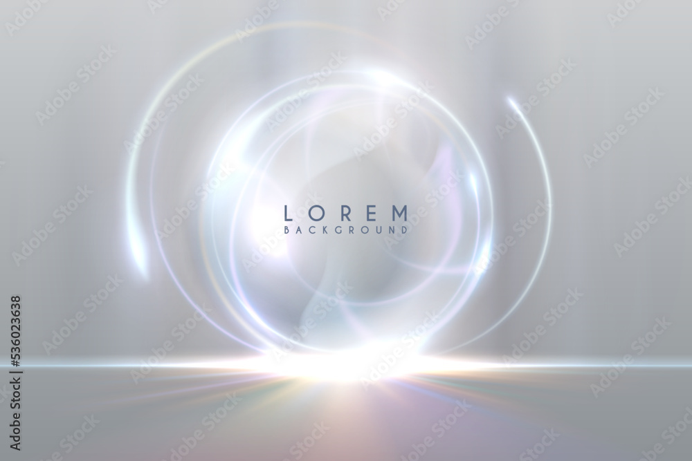 Abstract light sphere effect background Stock Vector | Adobe Stock