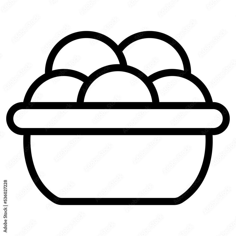 meatball icon Stock Vector | Adobe Stock