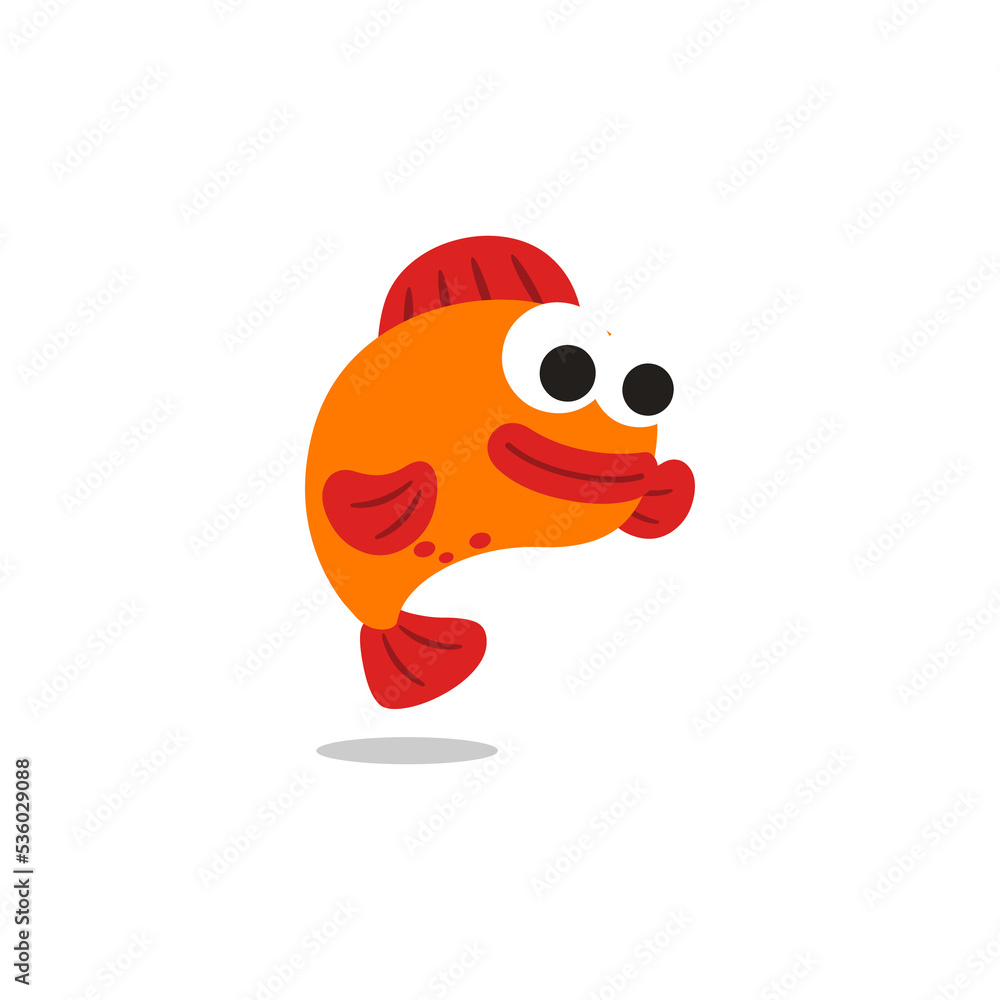 Cartoon beautiful fish illustration isolated on png Transparent ...