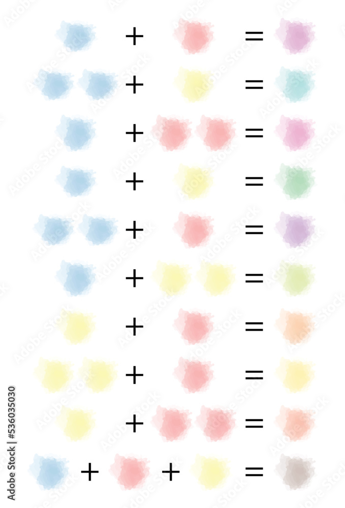 illustration of color, color combination, Color Theory, Data ...