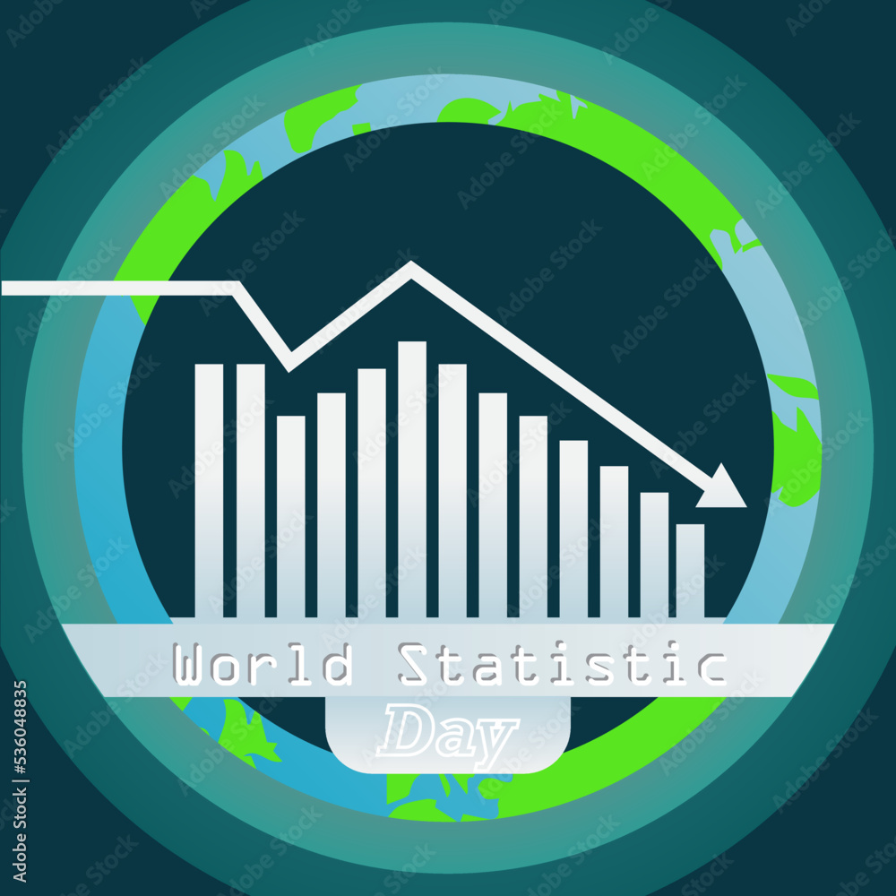 World statistics day vector illustration poster and banner design ...