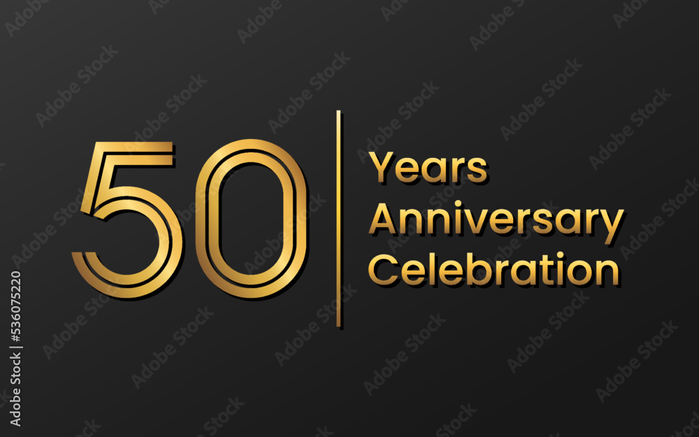 50 Years Anniversary, Perfect template design for anniversary ...