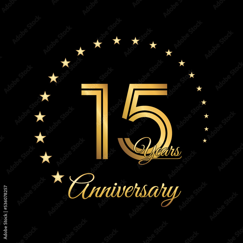 15 Years Anniversary, Perfect template design for anniversary ...