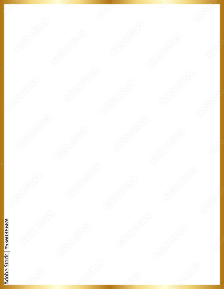 Gold Border Frame Vector Stock Vector | Adobe Stock