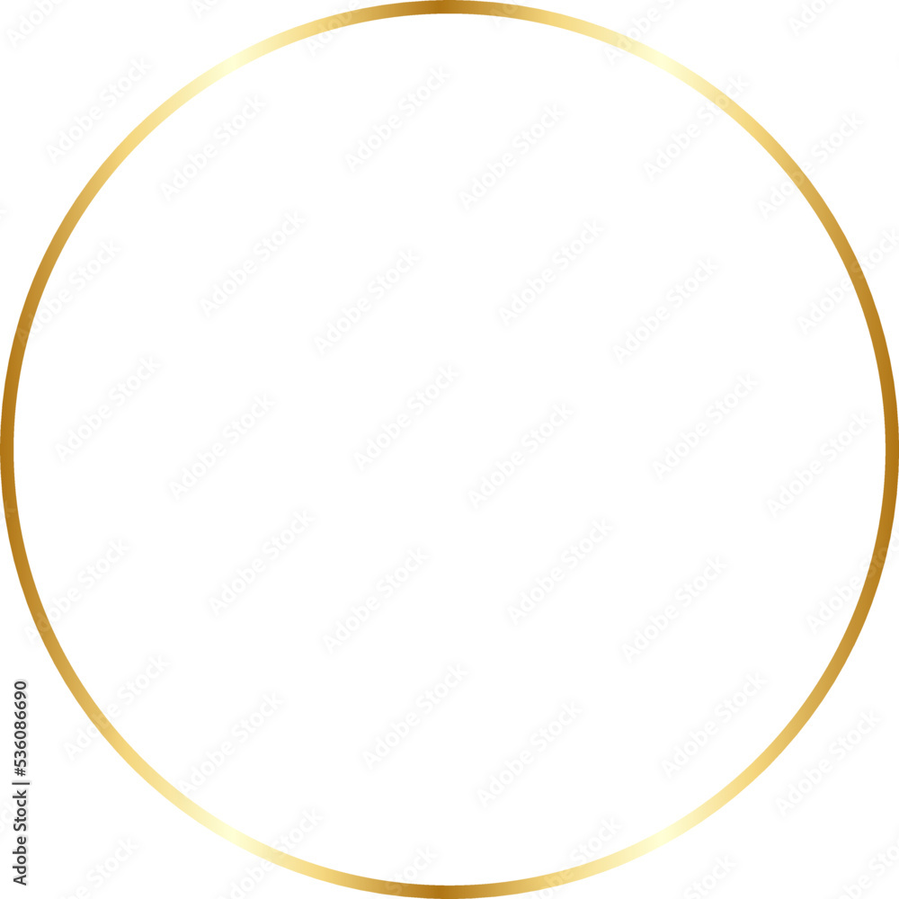 Rectangular Circle Gold Border Frame Vector Stock Vector | Adobe Stock