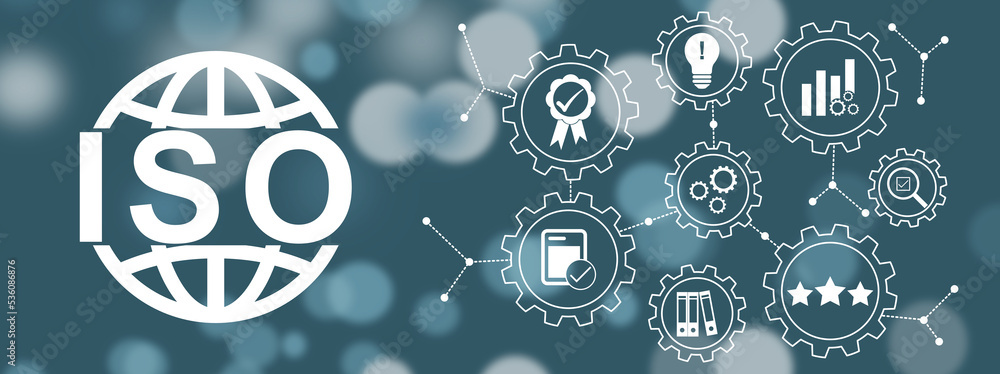 ISO Certification Standard Quality Control Concept. Concept of gear ...