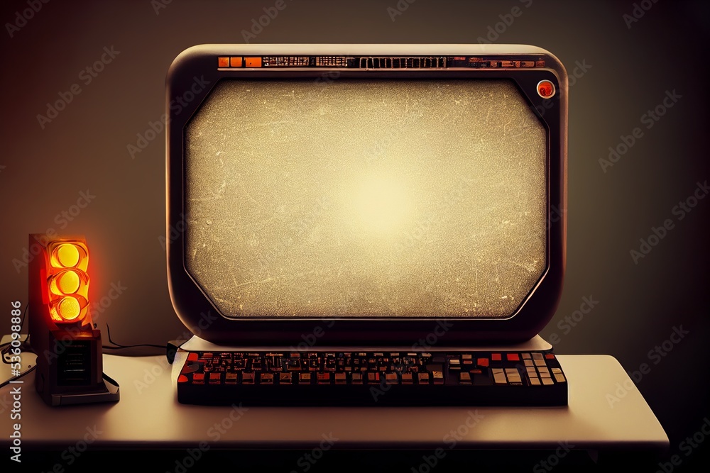 futuristic steampunk computer screen design Stock Illustration | Adobe ...