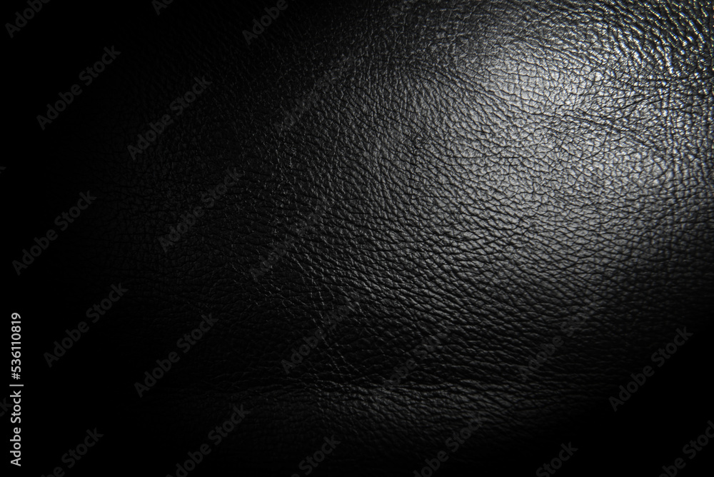 Black leather texture. Abstract background of dark leather with small ...