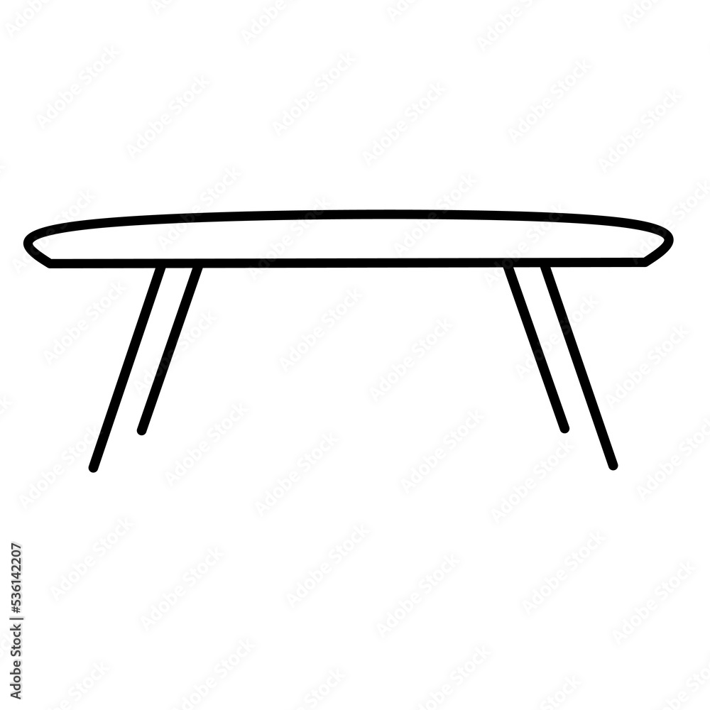 Vector of table sign isolated on white background. Simple single icon ...