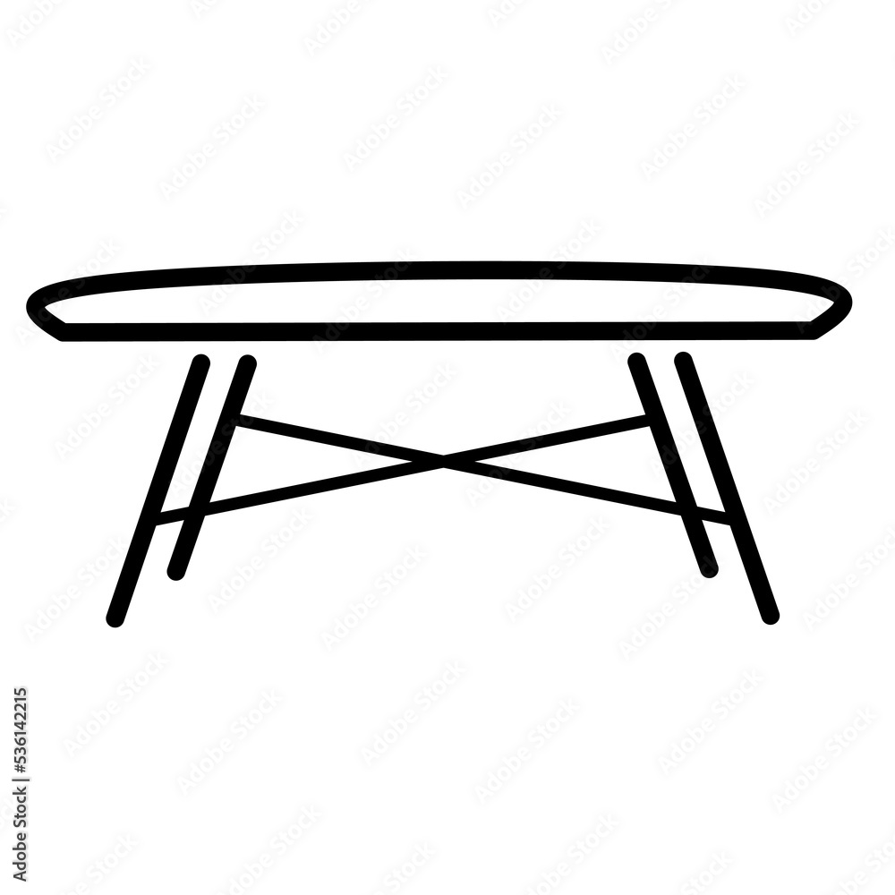 Vector of table sign isolated on white background. Simple single icon ...