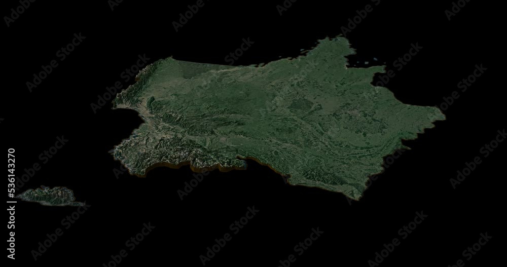 France east to west map with 3d relief 4K satellite ground height Stock ...