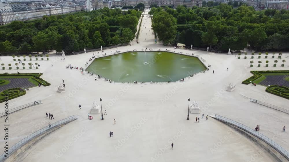 Video Stock Paris, France - 2021: Panoramic aerial view of Paris, the ...