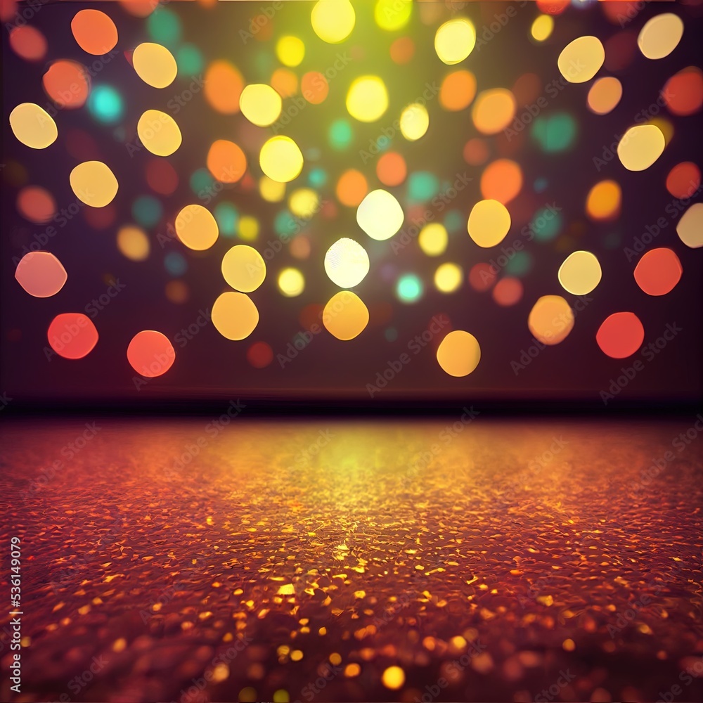 Bokeh Warm Colorful Nice Background Pattern - Digital Art, 3D Render ...
