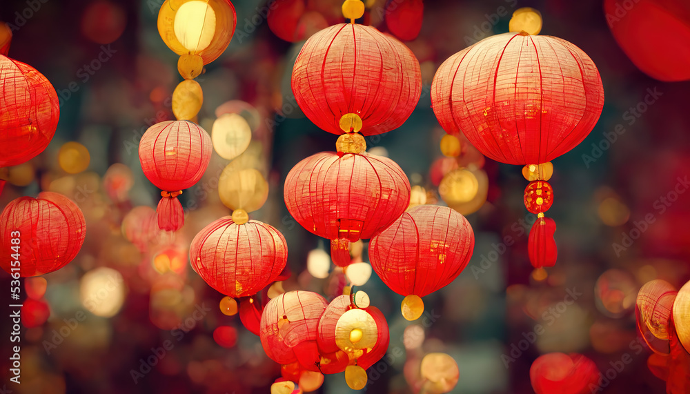 Chinese New Year. AI render Stock Illustration | Adobe Stock