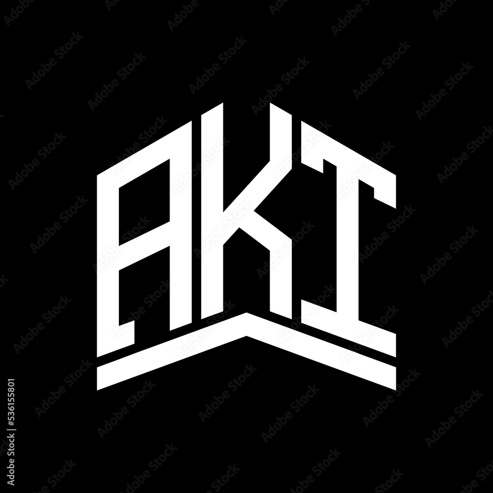 AKT Letter logo Black background .AKT technology logo design vector ...