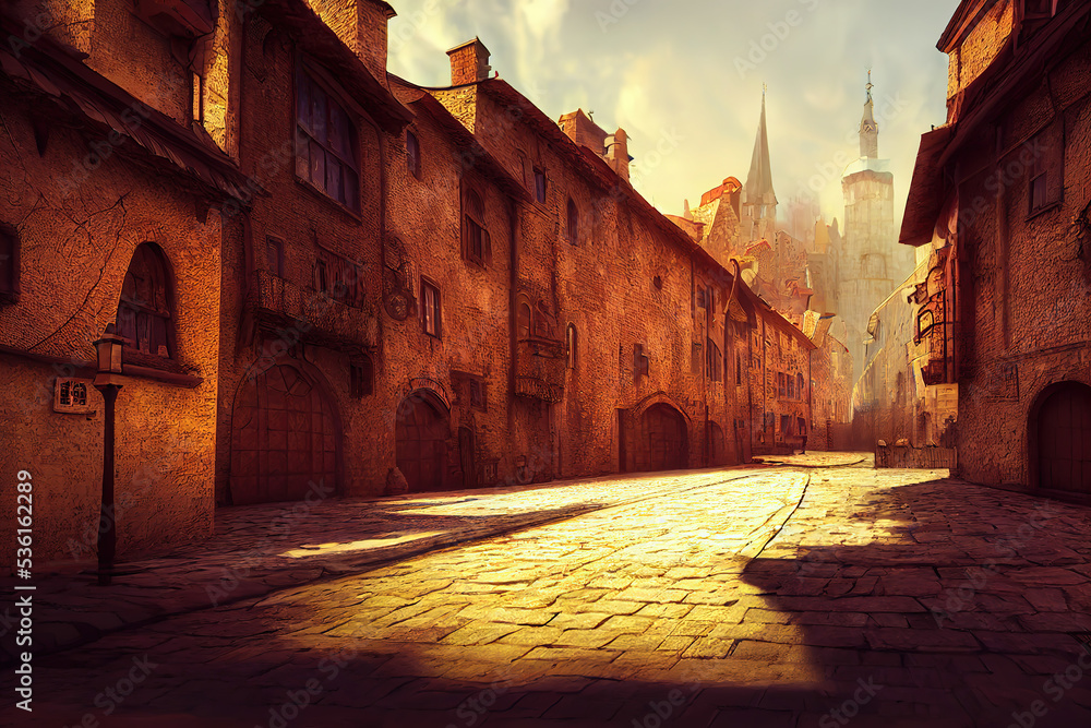 Medieval Town Wallpaper