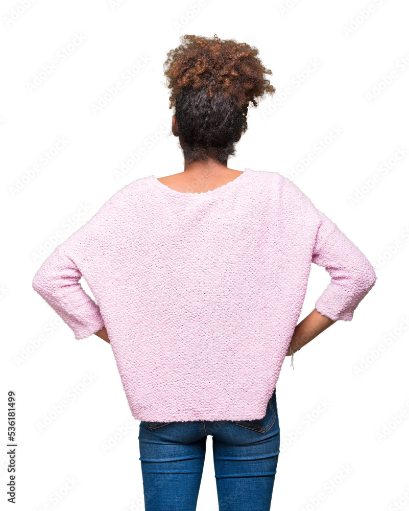 Beautiful young african american woman wearing glasses over isolated ...