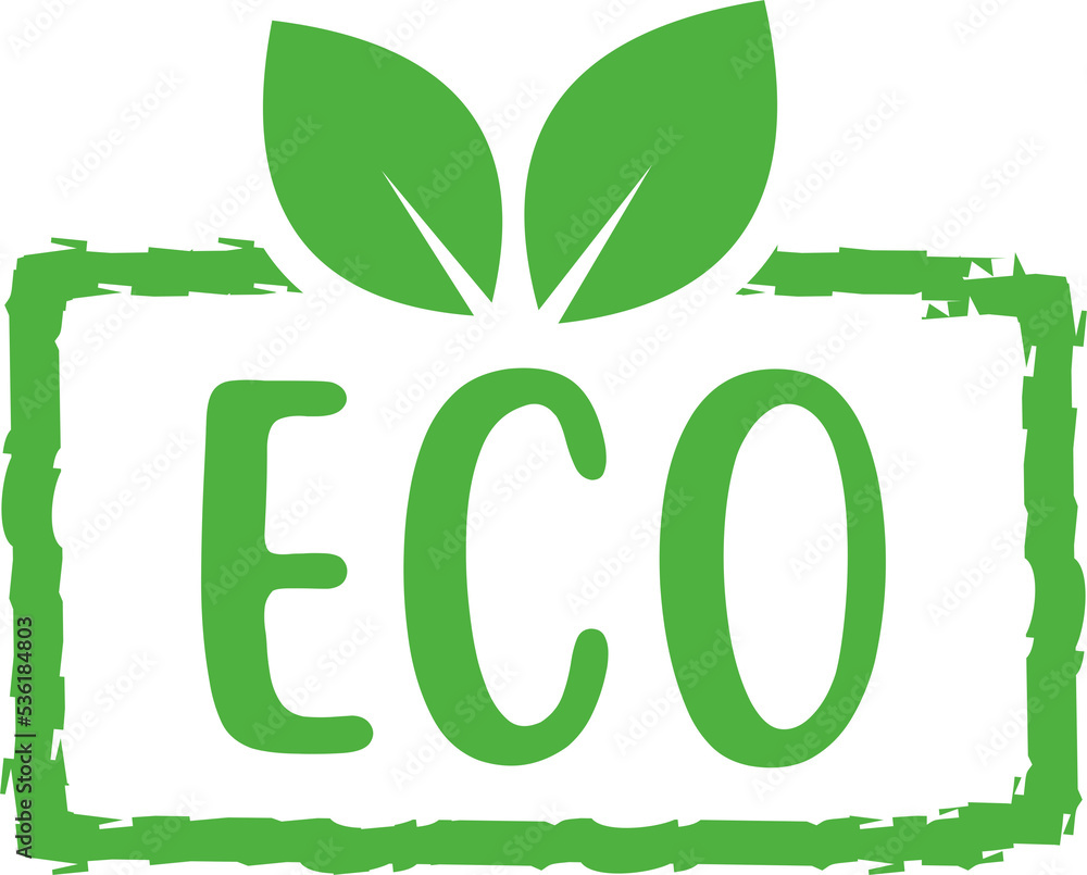 eco product label stamp logo design Stock Illustration | Adobe Stock