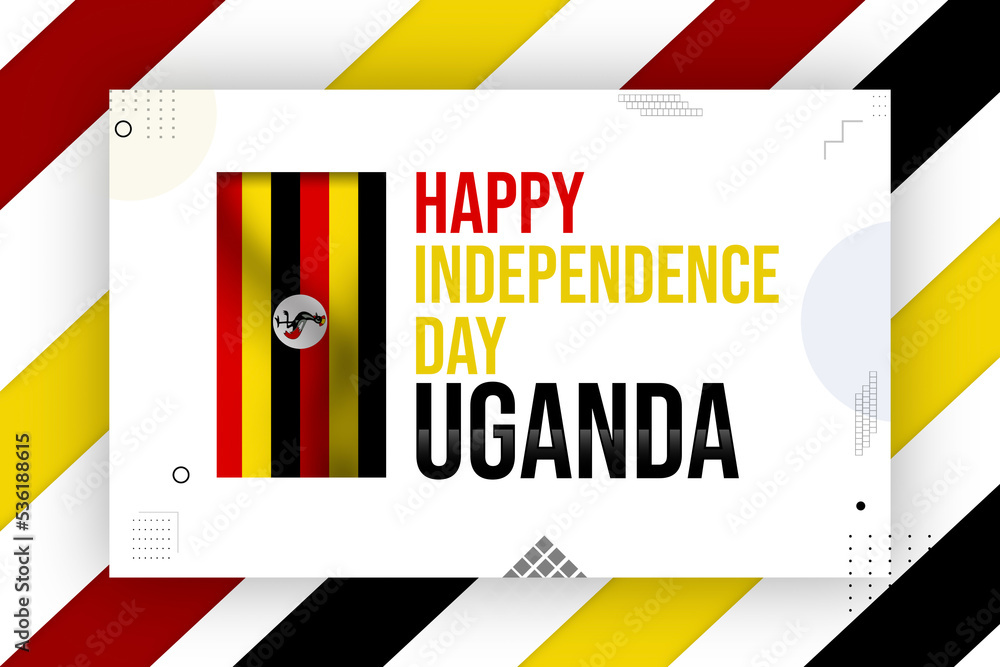 Happy Independence Day to Uganda, Wallpaper with beautiful design ...