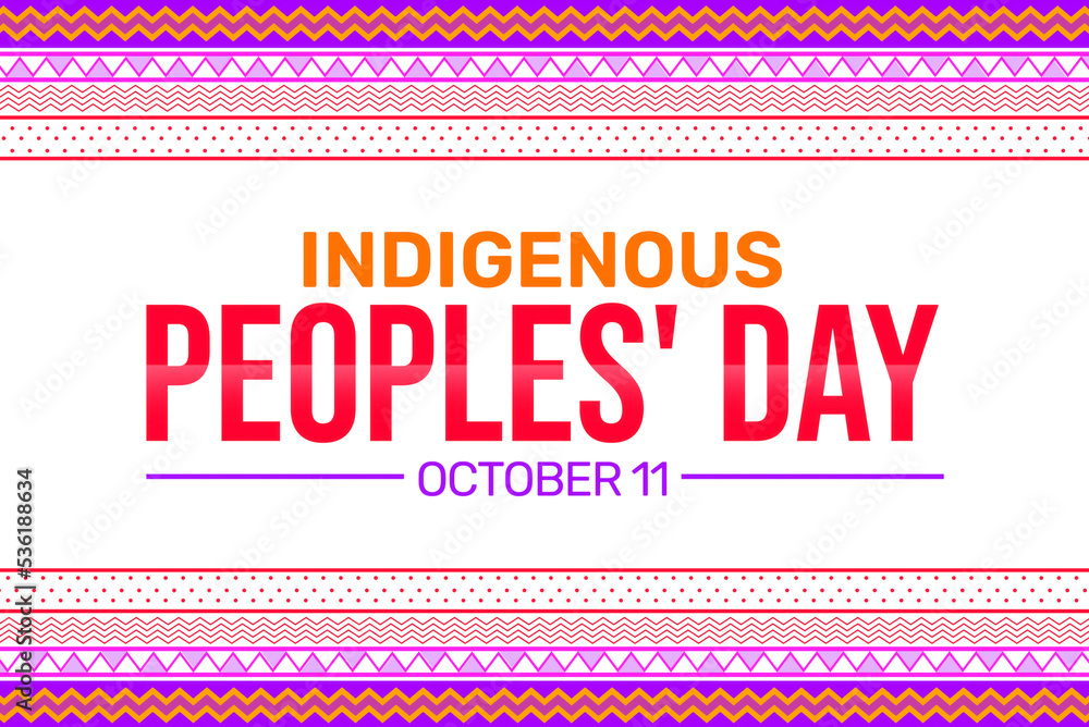 Indigenous peoples' day traditional border style colorful wallpaper ...