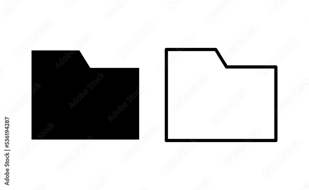 Folder icon vector for web and mobile app. folder sign and symbol Stock ...