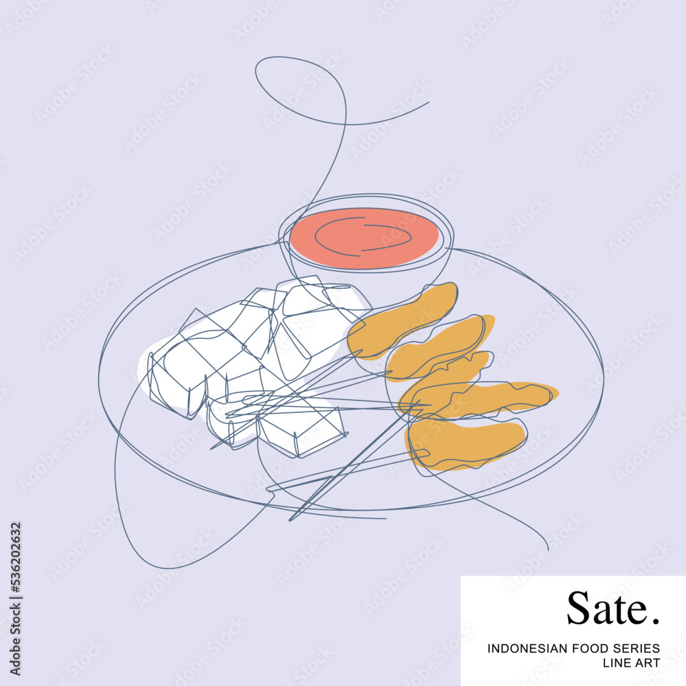 Hot and spicy beef satay, also known as sate or satay. Indonesian Food ...