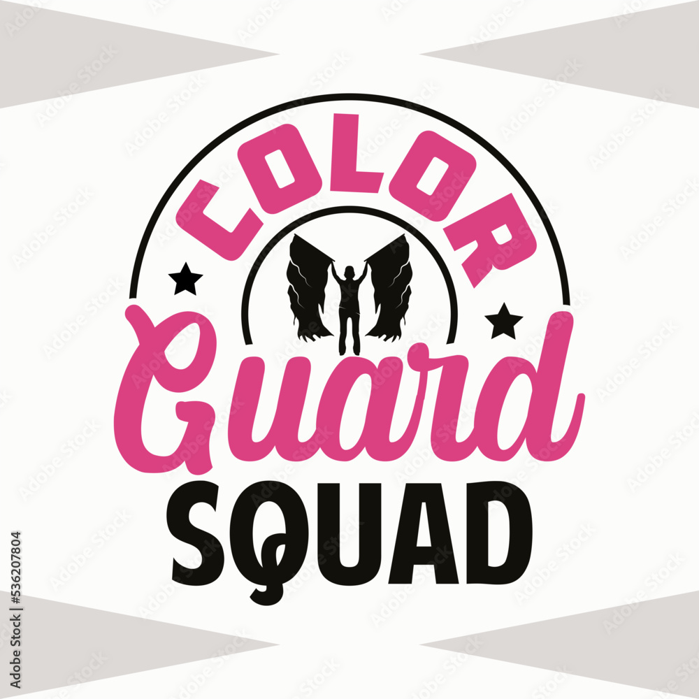 Color Guard Squad SVG Cut File, Color Guard Flag Svg, Marching Band Svg ...