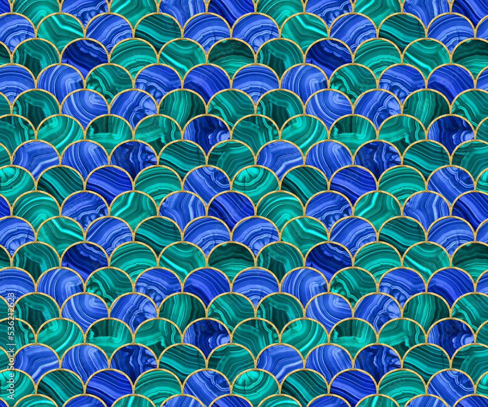 Arcs seamless pattern. Grid. Mosaic, inlay. Illustration in stained ...