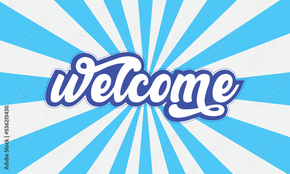 Welcome banner design Stock Vector | Adobe Stock