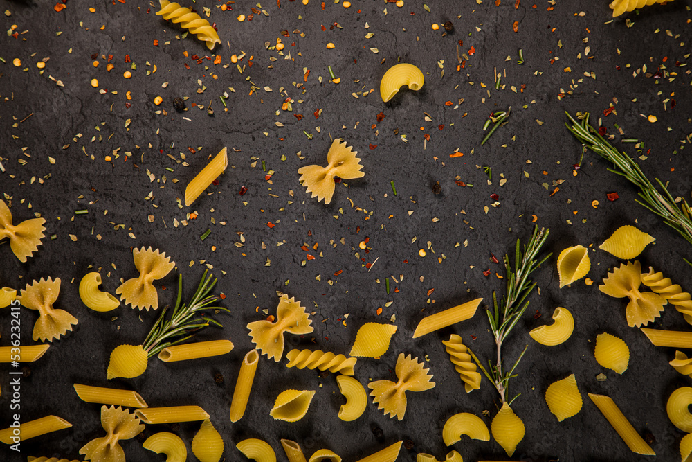 PASTA: This image shows the different types of pasta and the ...