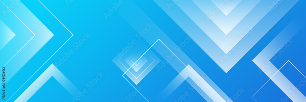 Blue abstract vector long banner background. Modern abstract gradient ...