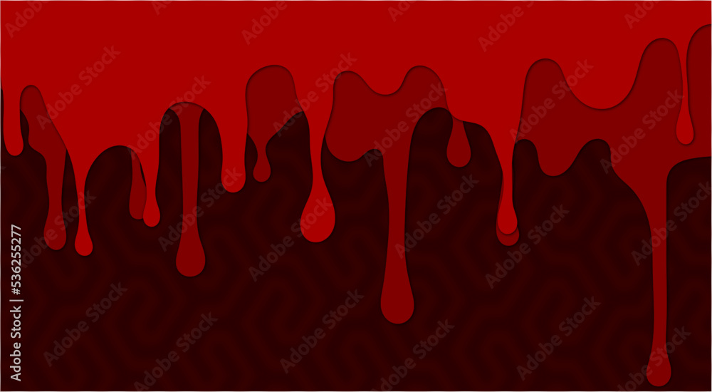 Red blood liquid dripping seamless background vector, blood drops on ...
