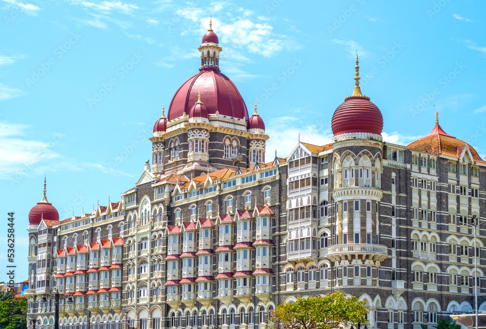 MUMBAI - SEP 24: Facade of The Taj Mahal Palace hotel in Colaba ...