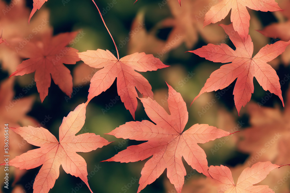 Fall Tree Leaves Autumn Color Seamless Texture Pattern Tiled Repeatable ...