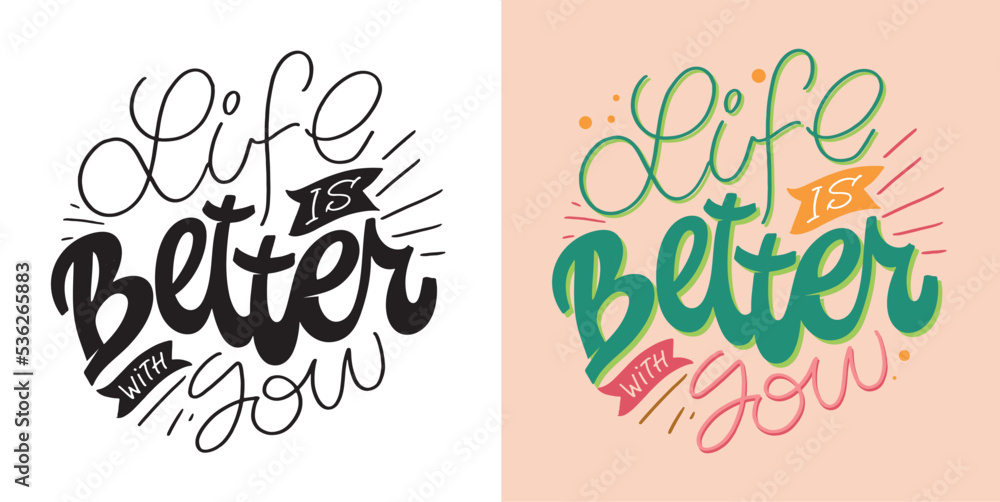 Lettering hand drawn slogan. Funny quote for blog, poster and print ...