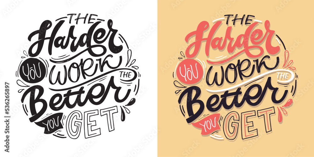 Lettering hand drawn slogan. Funny quote for blog, poster and print ...