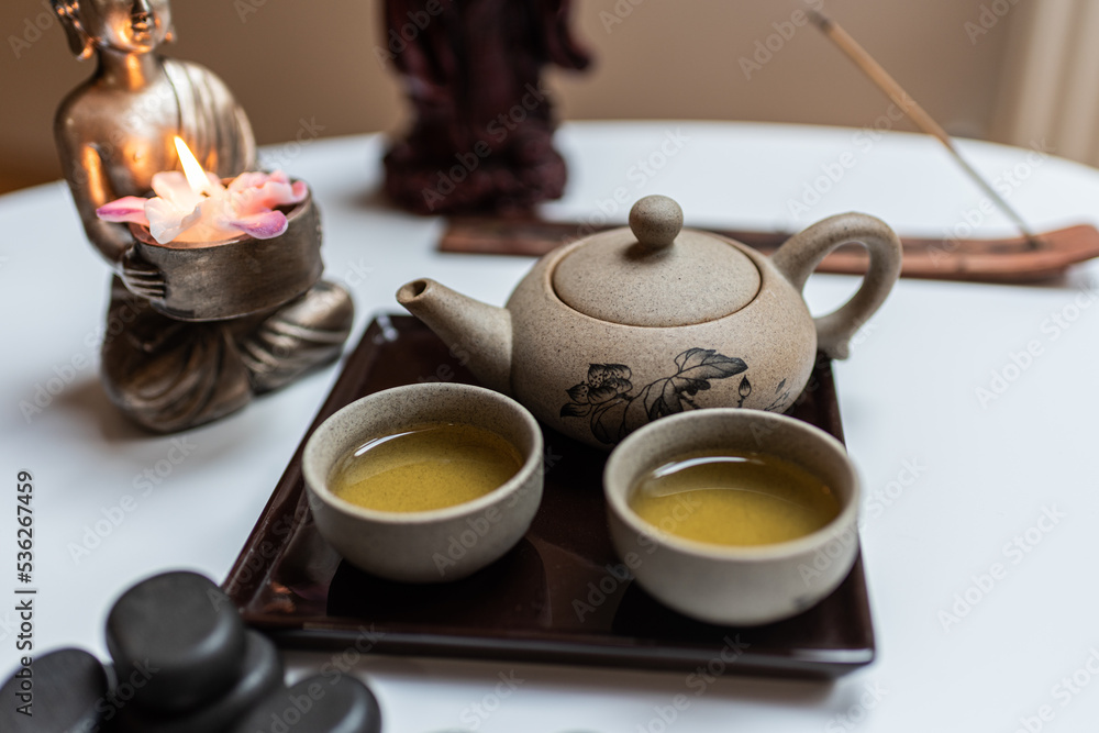 Tea ceremony in ancient Chinese style Stock Photo | Adobe Stock