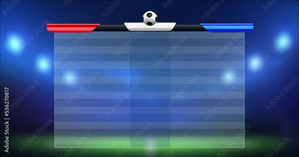 Blank soccer stadium with copy space for football sport match ...