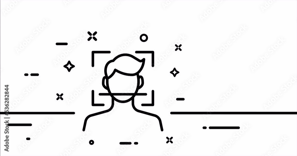 Biometric data. Face ID, identification, DNA, scan, scanner, recognize ...