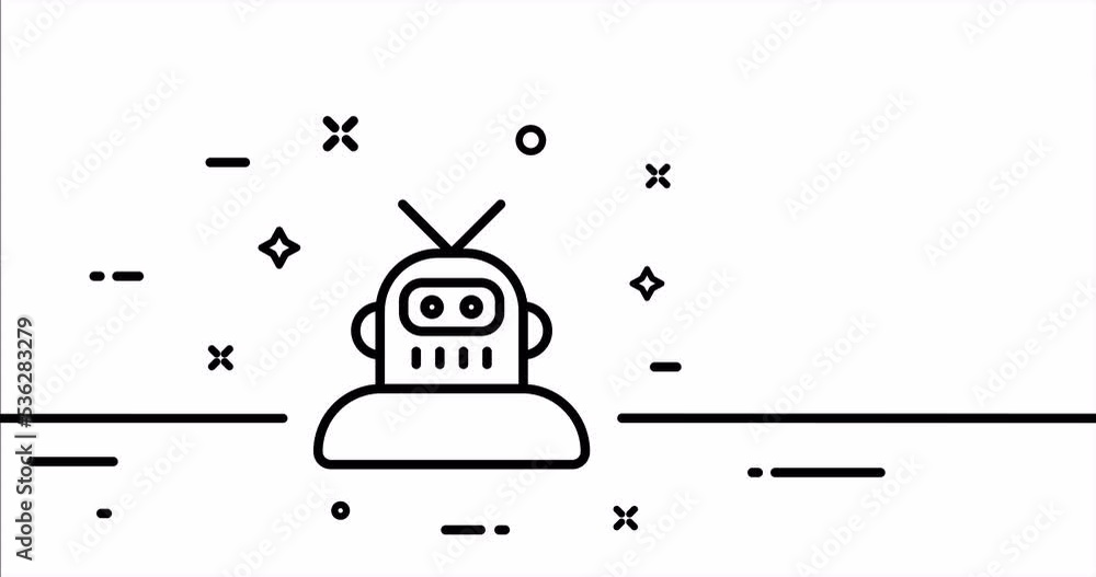 Processor. Electronics, cyberpunk, neural networks, storage, CPU, robot ...