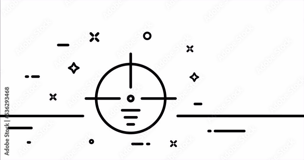 Aim. Optics, Sniper aim pointer, weapon military futuristic sights ...