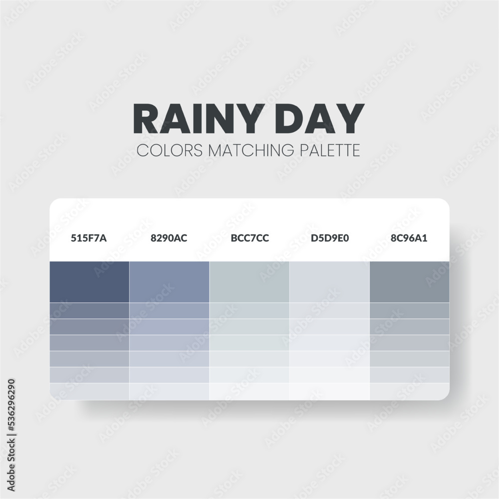 Rainy day color scheme. Color Trends combinations and palette guide ...