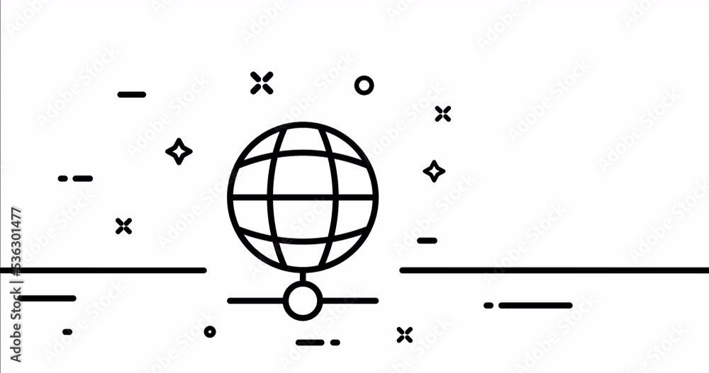 Globe. World, orbit, axis, equator, earth, setting, sphere, geolocation ...