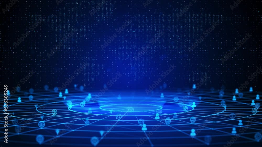 Recycle Text Future Digital Technology Ai Cyber Space deep learning ...