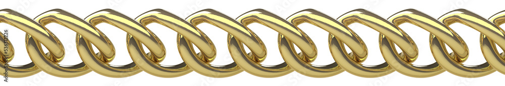 Seamless golden curb chain PNG clip art cut out on transparent ...
