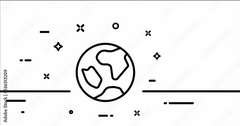 Geography globes. Planet, worldwide, gear, satellite, map pointer ...