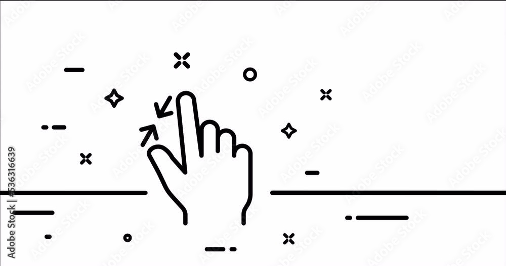 Click. Tap, Index finger, zoom, button, tap, sliding, 3d object ...