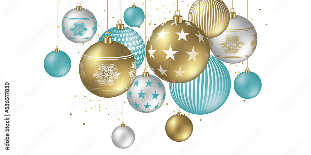 Christmas balls design Stock Photo | Adobe Stock