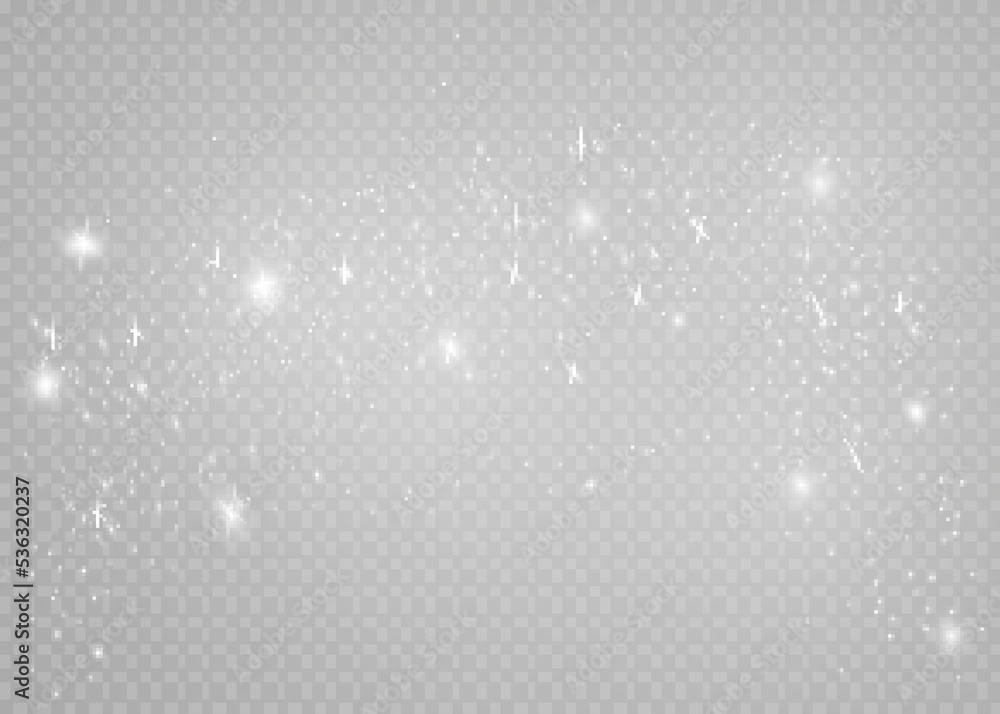 Abstract sparkling glitter texture. Shiny particle effect. Silver glittering space star dust ...